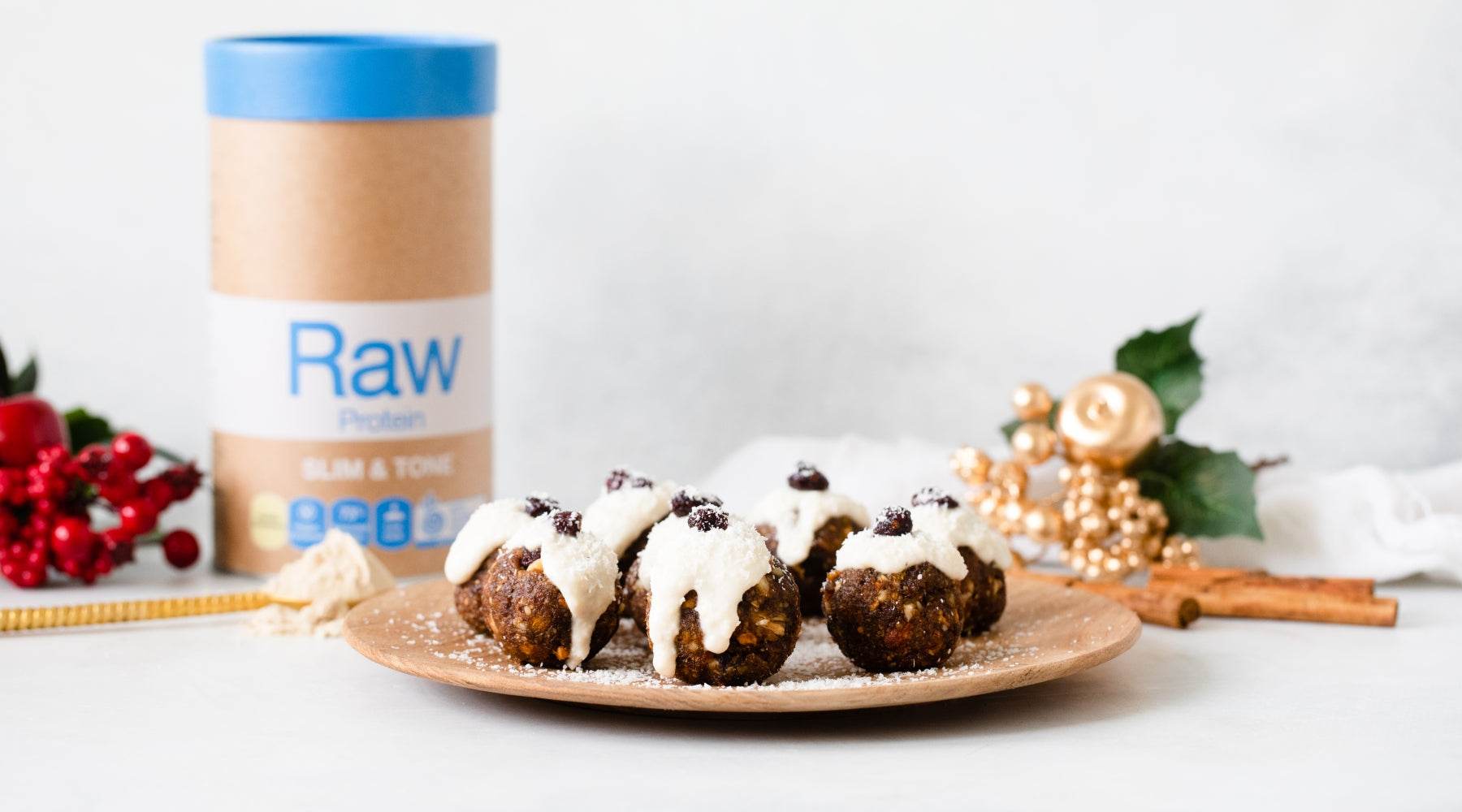 Christmas Pudding Protein Balls – Amazonia